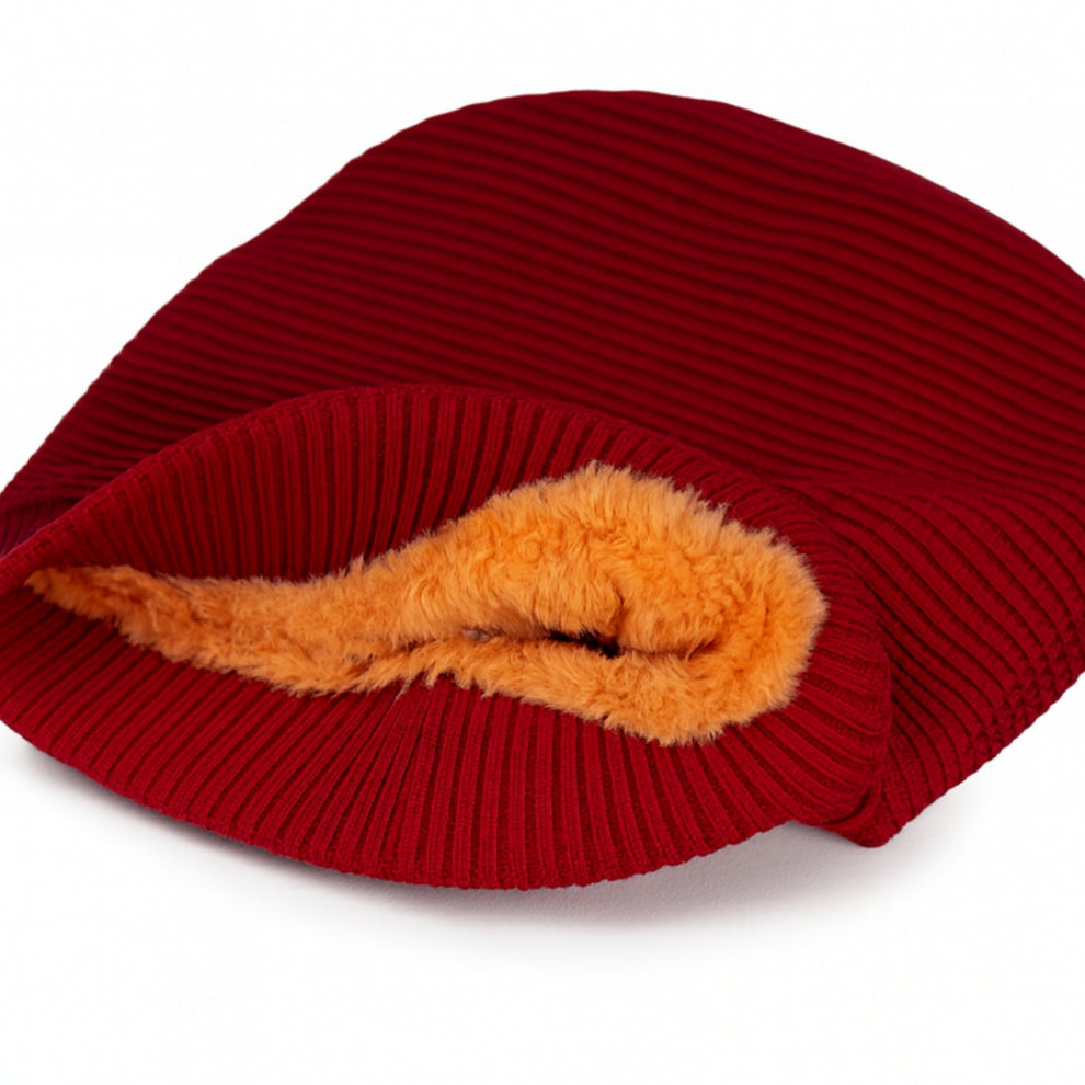 Maroon Beanie – No Cap