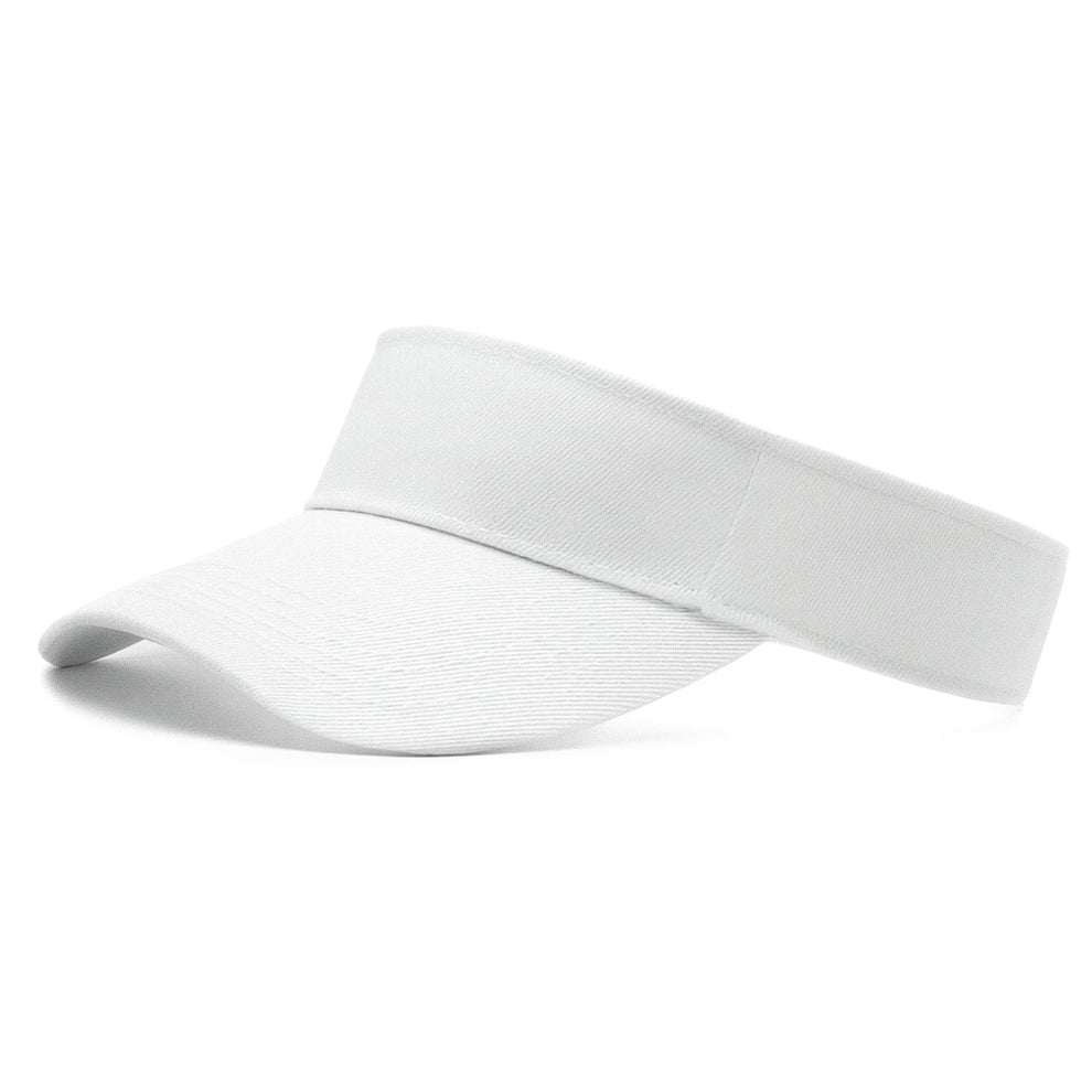 White Visor Cap - Premium Quality – No Cap